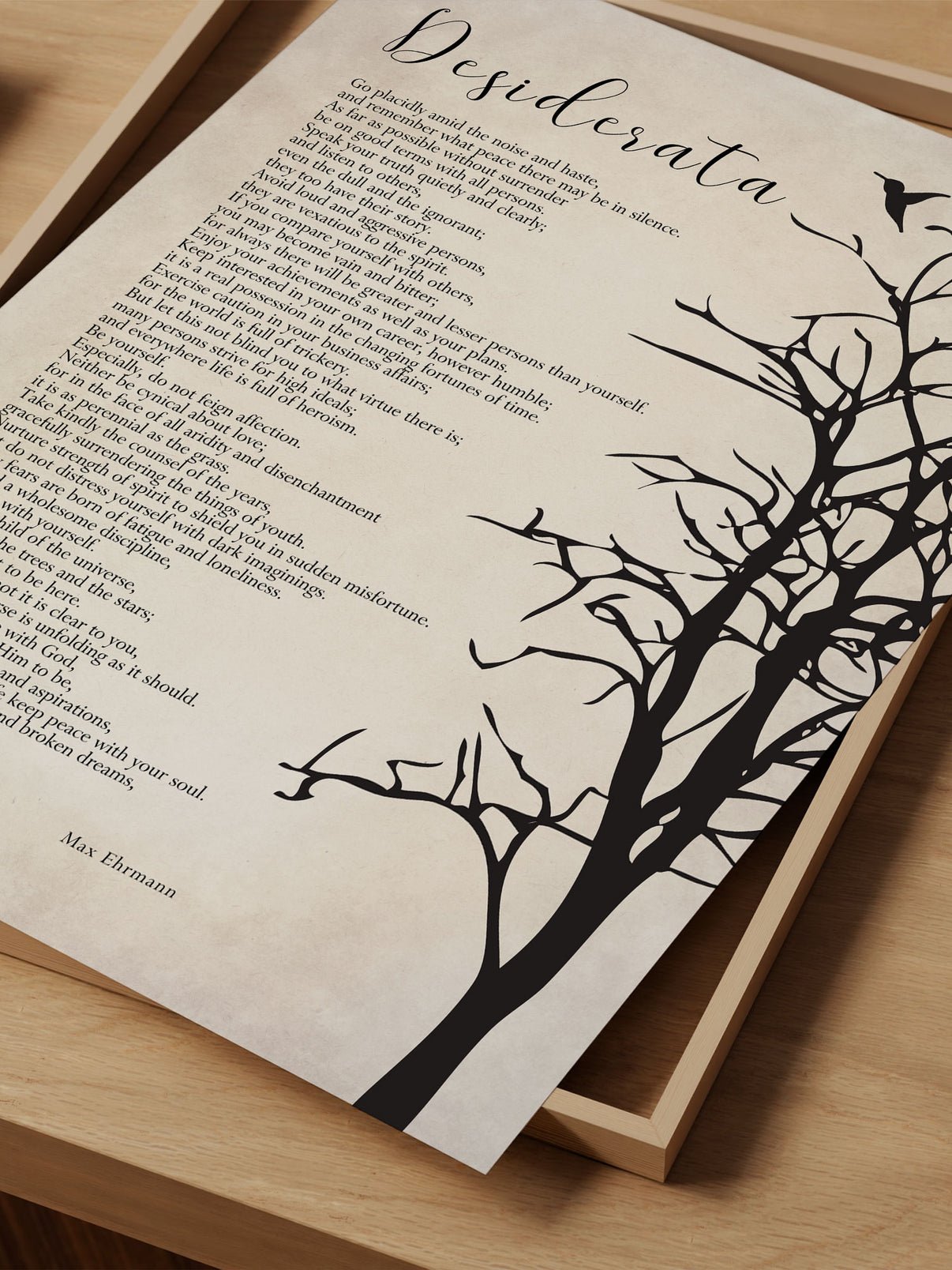 Desiderata Poem Print – Inspirational Art – Motivational Wall Decor ...