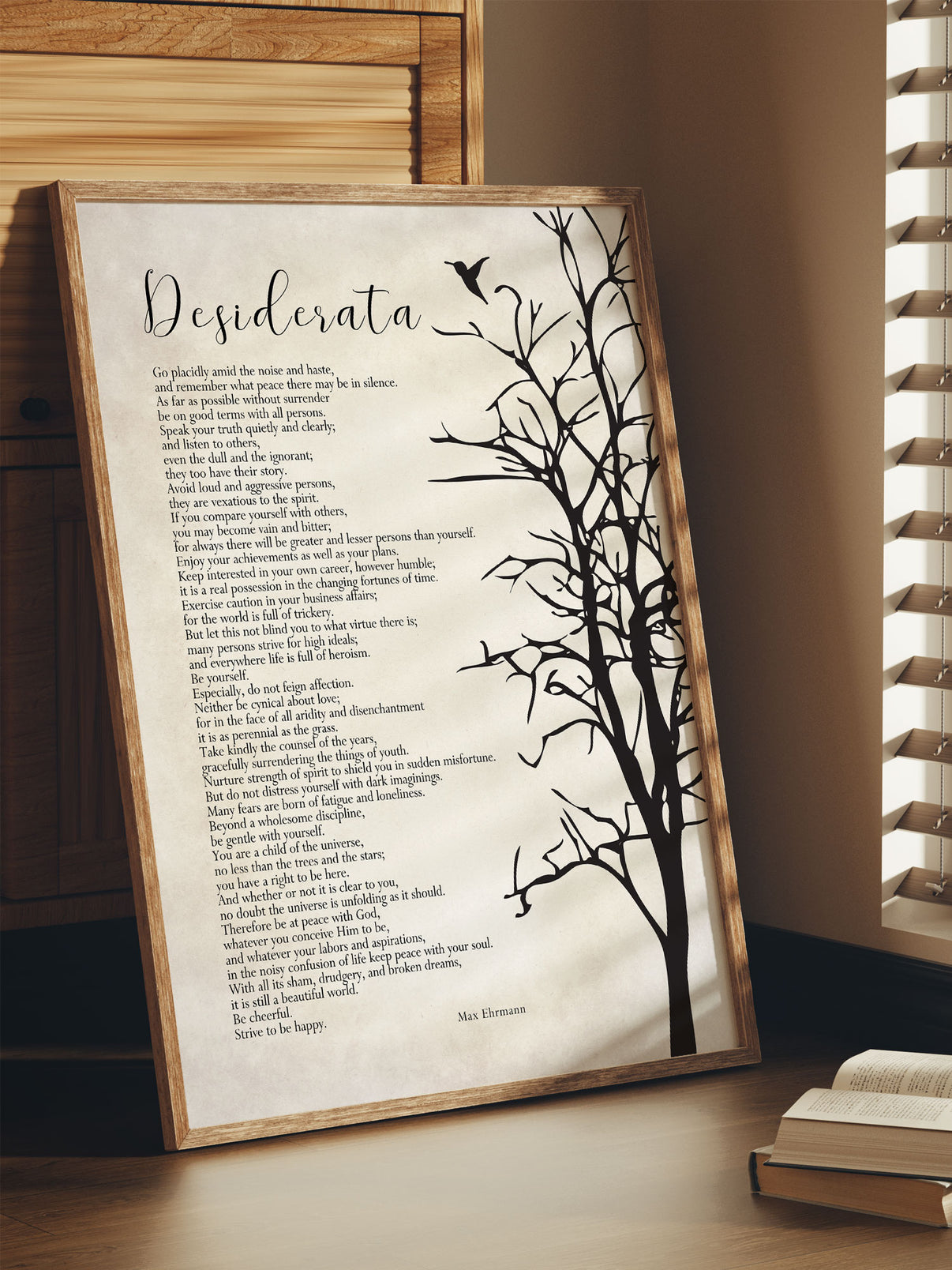 Desiderata Poem Print – Inspirational Art – Motivational Wall Decor ...