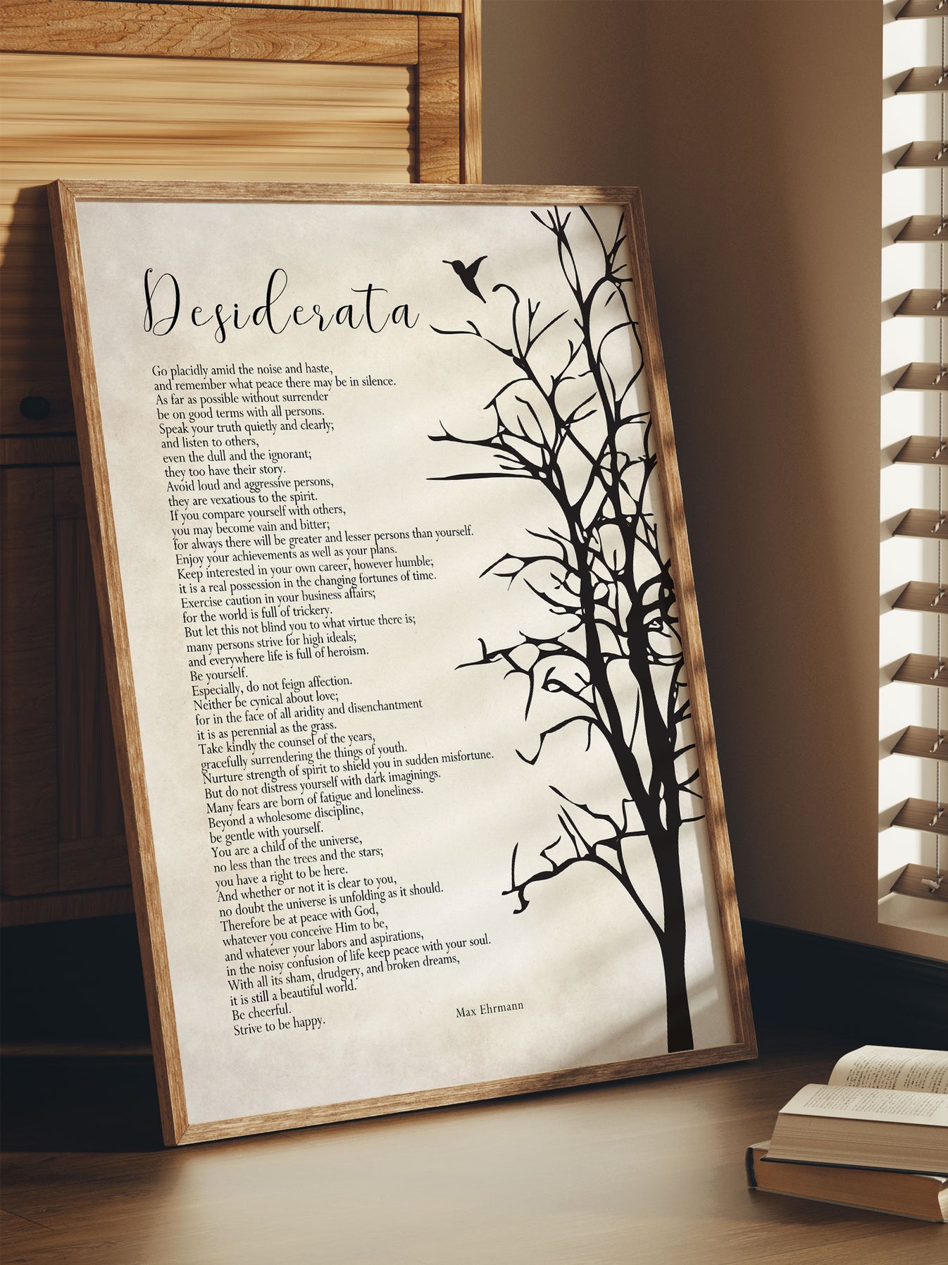 Desiderata Poem Print – Inspirational Art – Motivational Wall Decor ...